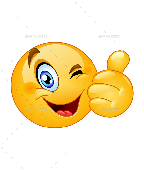 Smiley Faces Thumbs Up Wink